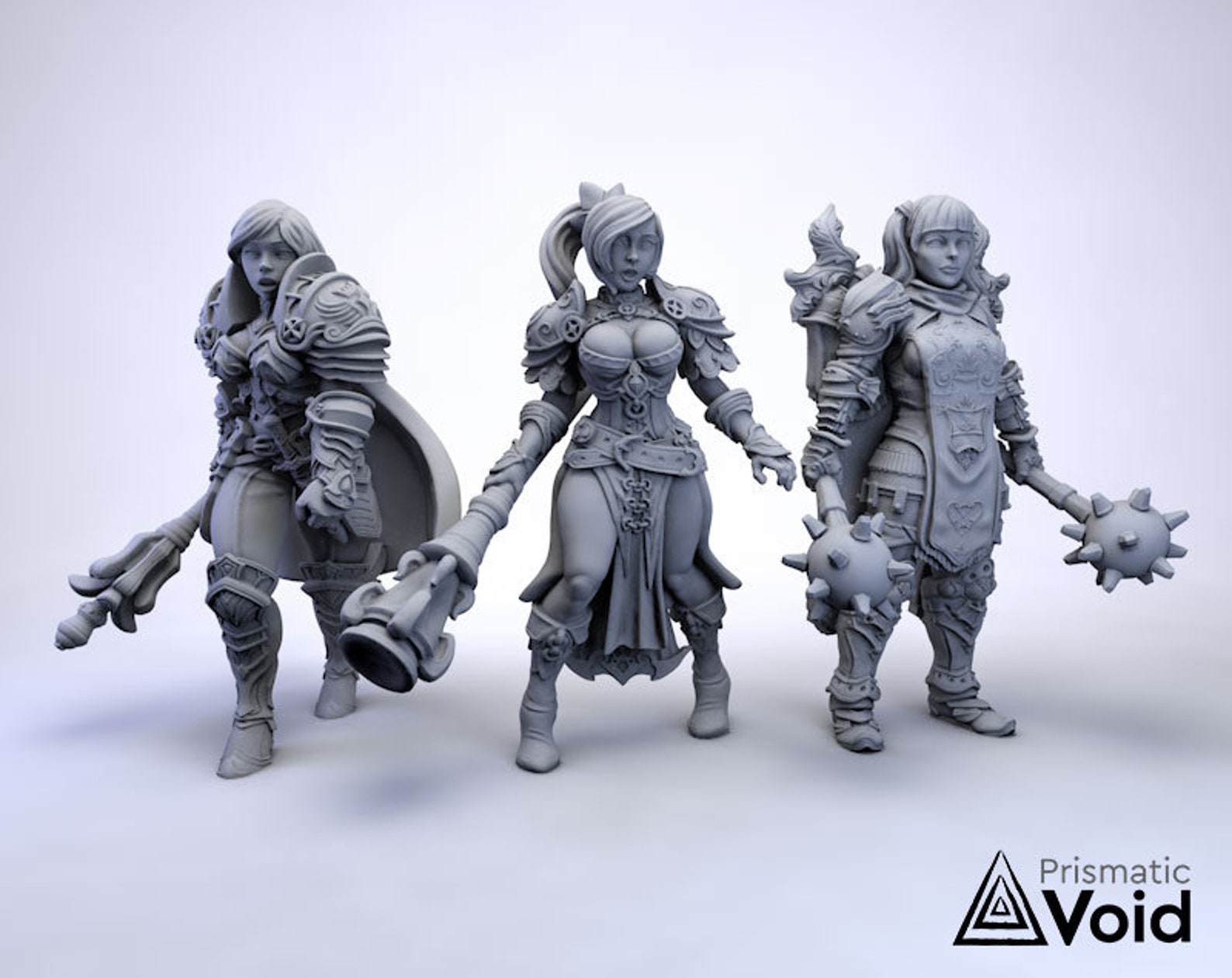 Female Royal Guards Vol. 2 / Paladins / Defenders Miniatures | Etsy