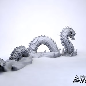 Sea Serpent / Monster - Miniature for Dungeons & Dragons, Tabletop RPG ...