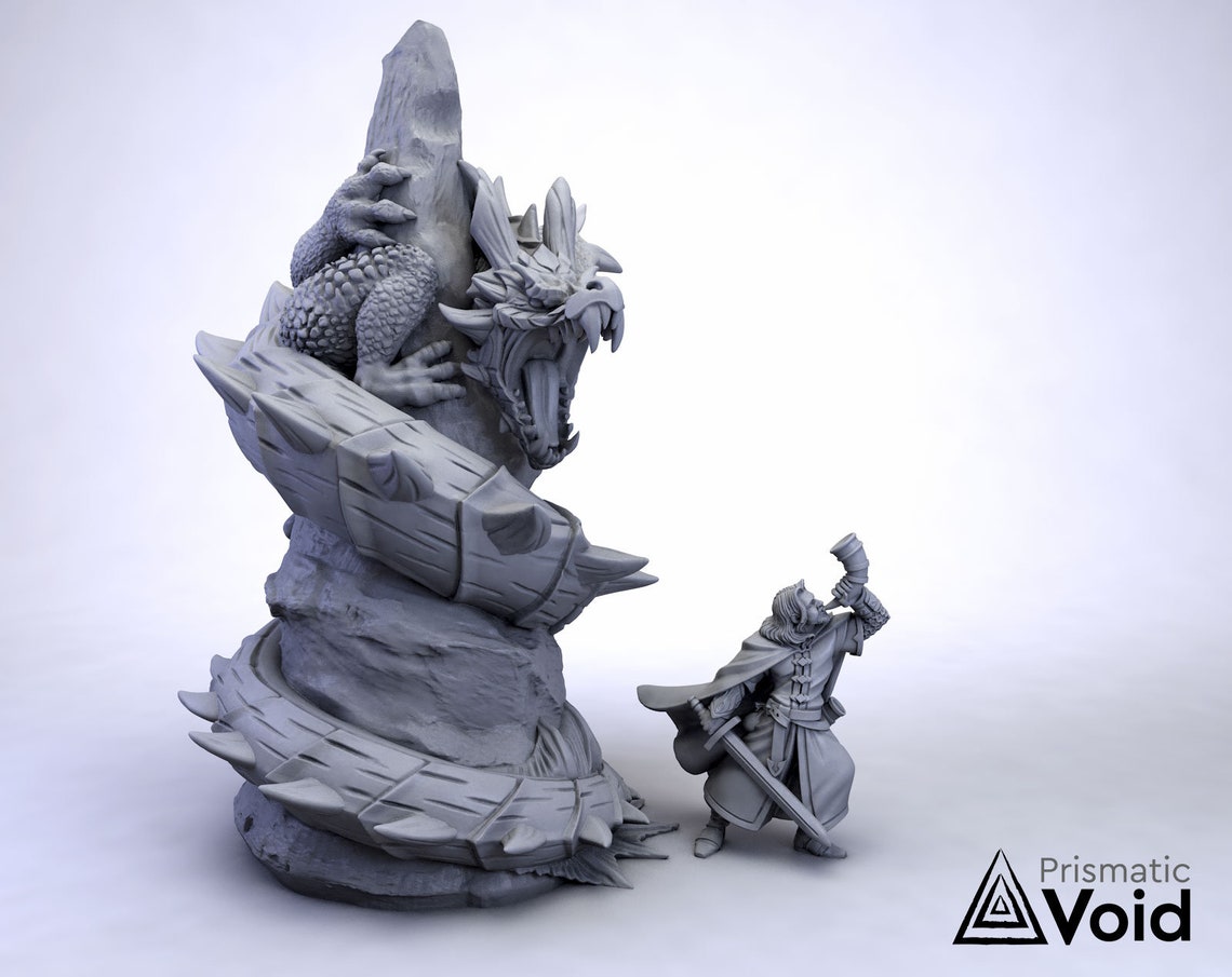 Drake - Miniature for Dungeons & Dragons, Tabletop RPG, Kings of War - Etsy