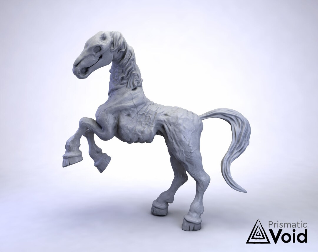 Undead Steed / Zombie Horse - Miniature for Dungeons & Dragons ...