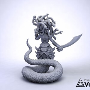 Greater Medusa - Miniature for Dungeons & Dragons, Tabletop RPG 5E - Etsy