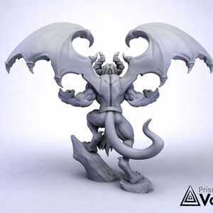 Winged Demon / Fiend / Devil - Miniature for Dungeons & Dragons ...
