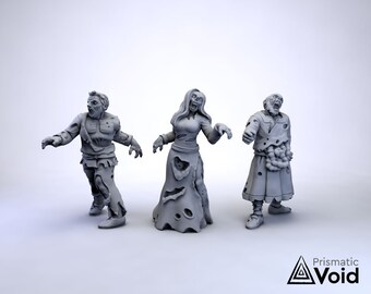 Zombie Orcs Miniatures for Dungeons & Dragons Pathfinder | Etsy