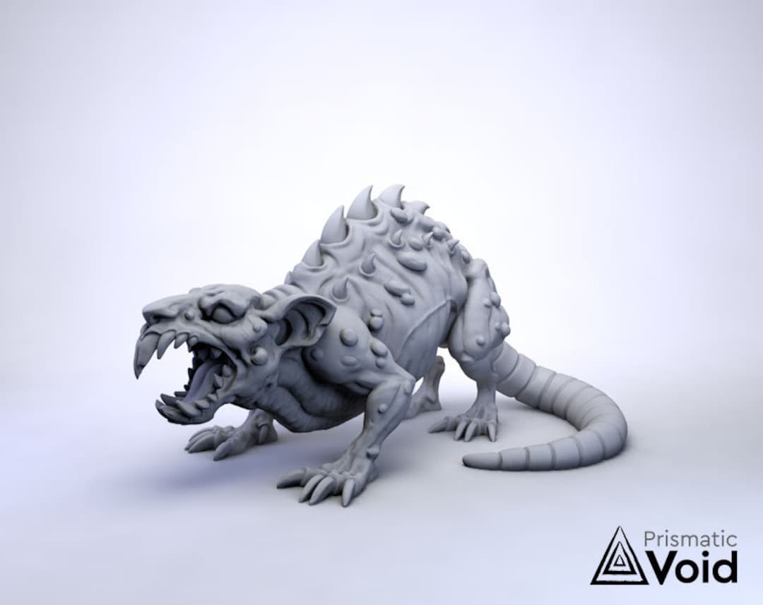 Giant Dire Rat (variant Sizes) - Miniature for Dungeons & Dragons ...