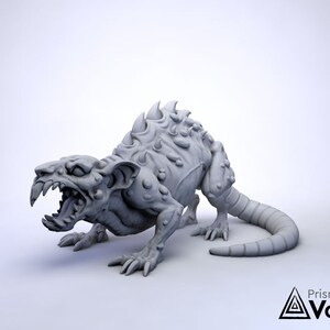 Giant Dire Rat (variant Sizes) - Miniature for Dungeons & Dragons ...