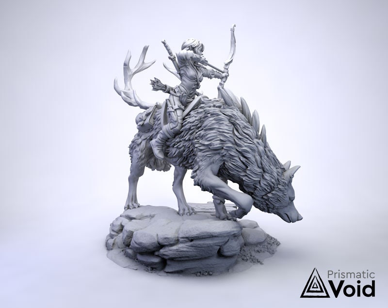 Epic Heroes: Veteran Ranger on a Dire Wolf Variants | Etsy