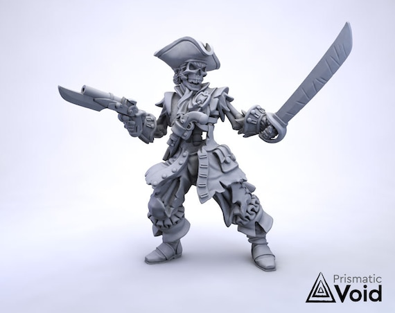 Pirate Skeleton / Undead Crewman for Miniature Dungeons & | Etsy