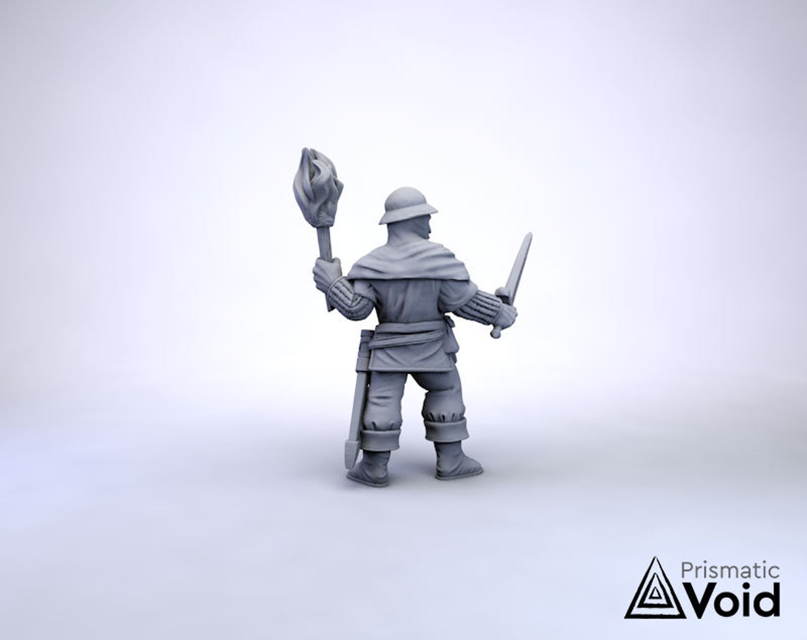 Human Guards With Torches Miniatures for Dungeons & Dragons - Etsy
