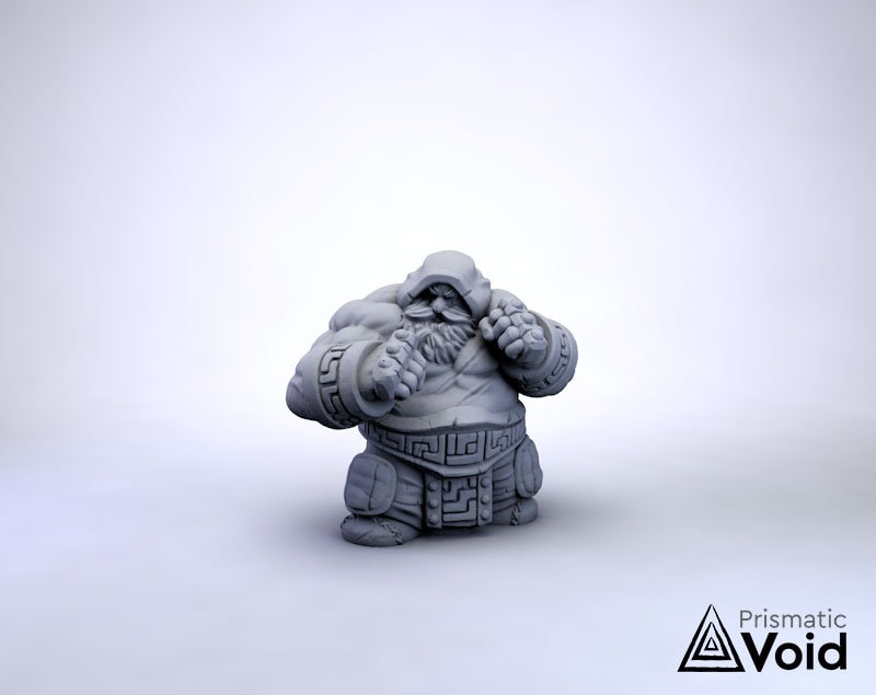 Dwarf Monk Miniature for Dungeons & Dragons Tabletop RPG - Etsy