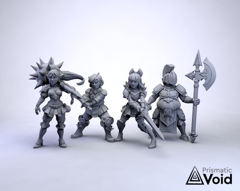 Role Playing Miniatures Kings of War or Frostgrave tabletop RPG ...