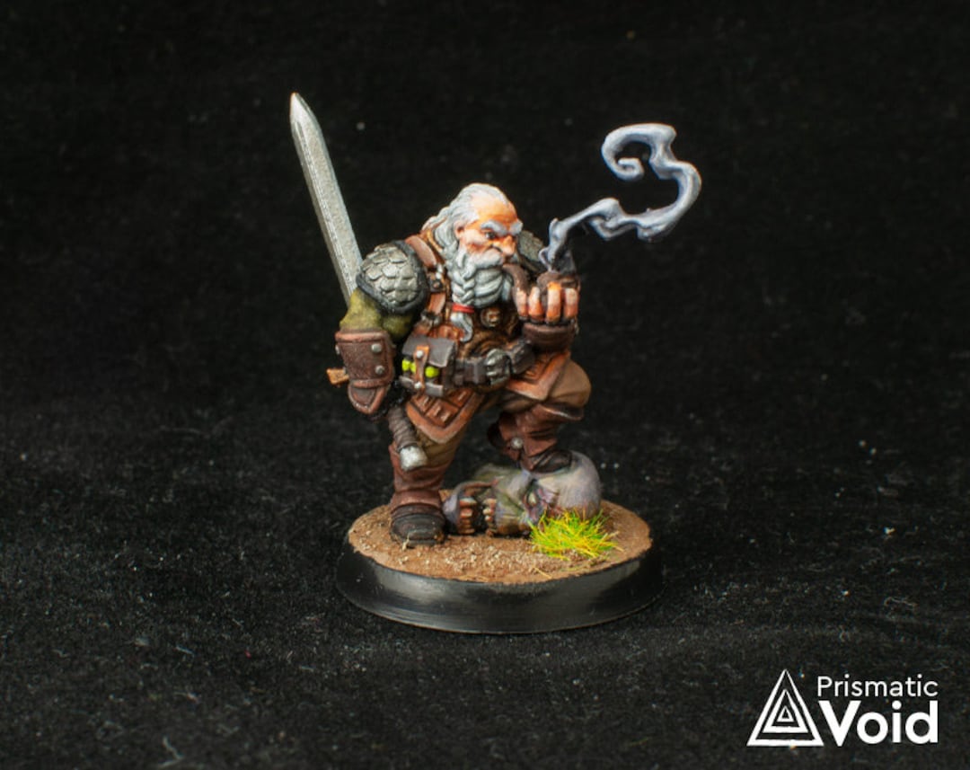 Veteran Dwarf Hero - Miniature for Dungeons & Dragons, Tabletop RPG ...