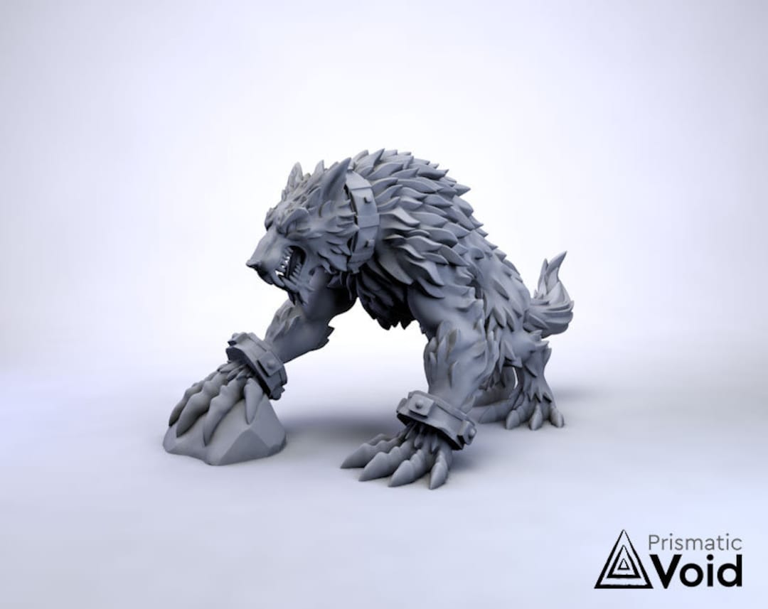 Giant Wolf / Dire / Werewolf Miniature for Dungeons & - Etsy Finland