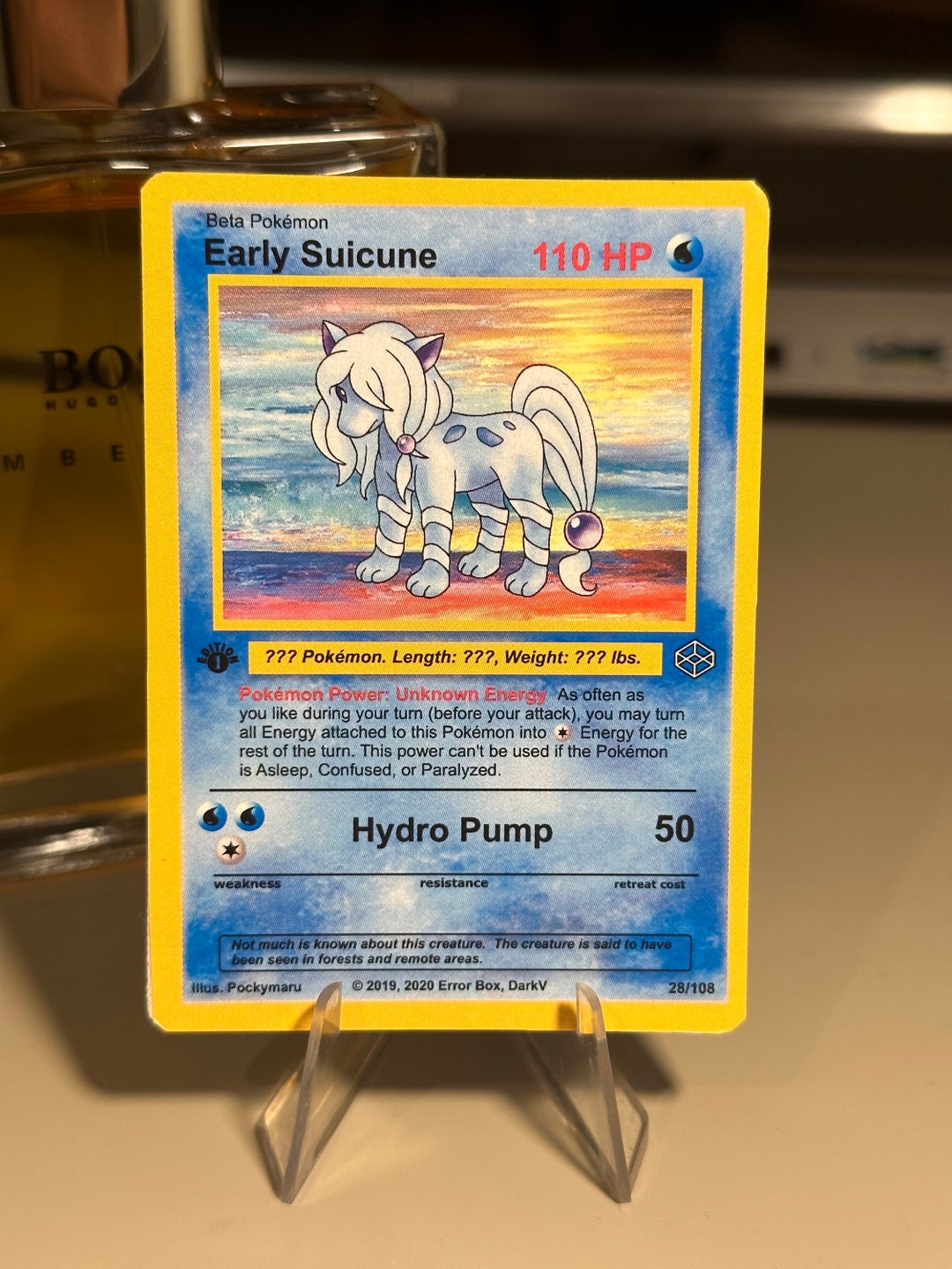 Early Suicune Ancient Suicune Custom Pokemon Art Card Wotc - Etsy