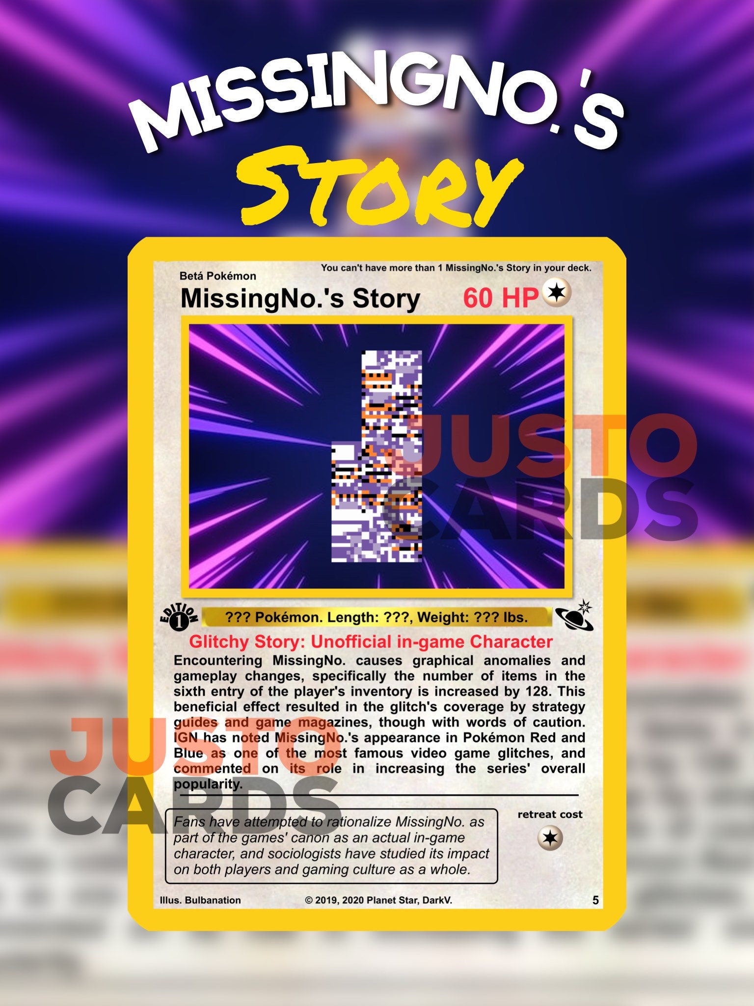 Missingno Pokemon Card