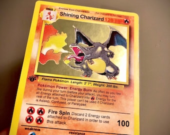 Shining Gold Charizard - Etsy