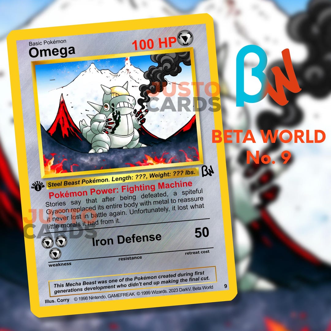 Beta Omega Pokémon - Pokemon-kaart (aangepaste Pokemon-kaart) BETA ...