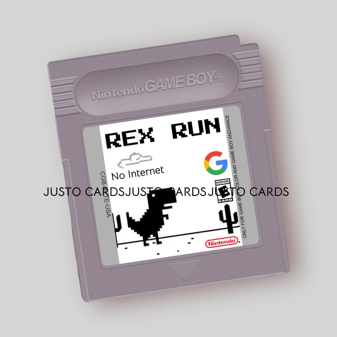 Rex Run (dinosaur Game) - Custom Gameboy, Game Boy Color Game - Etsy