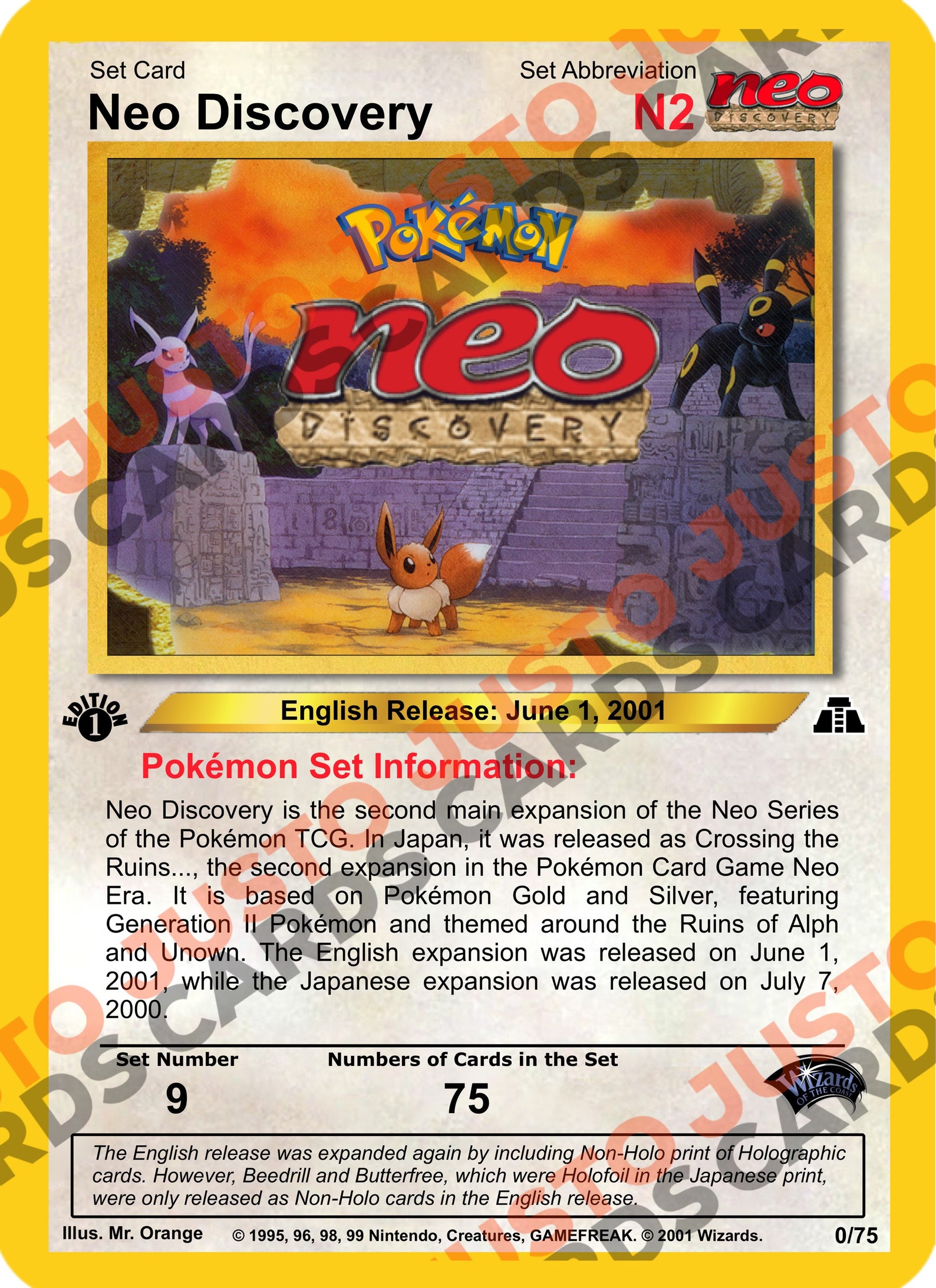 Pokemon Neo Series custom Starter Cards Neo Genesis Neo | Etsy