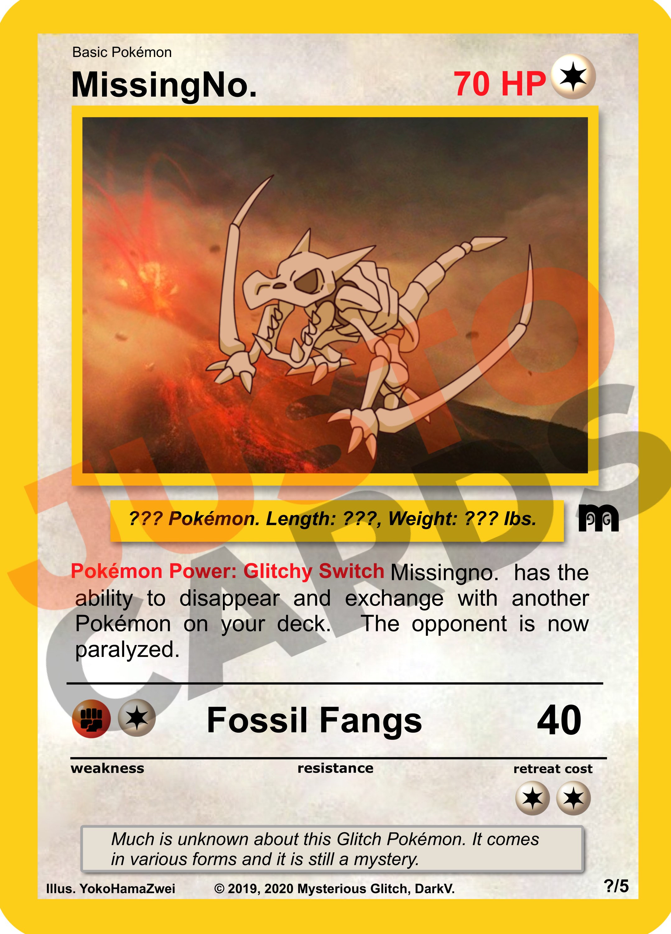 Missingno Pokemon Card