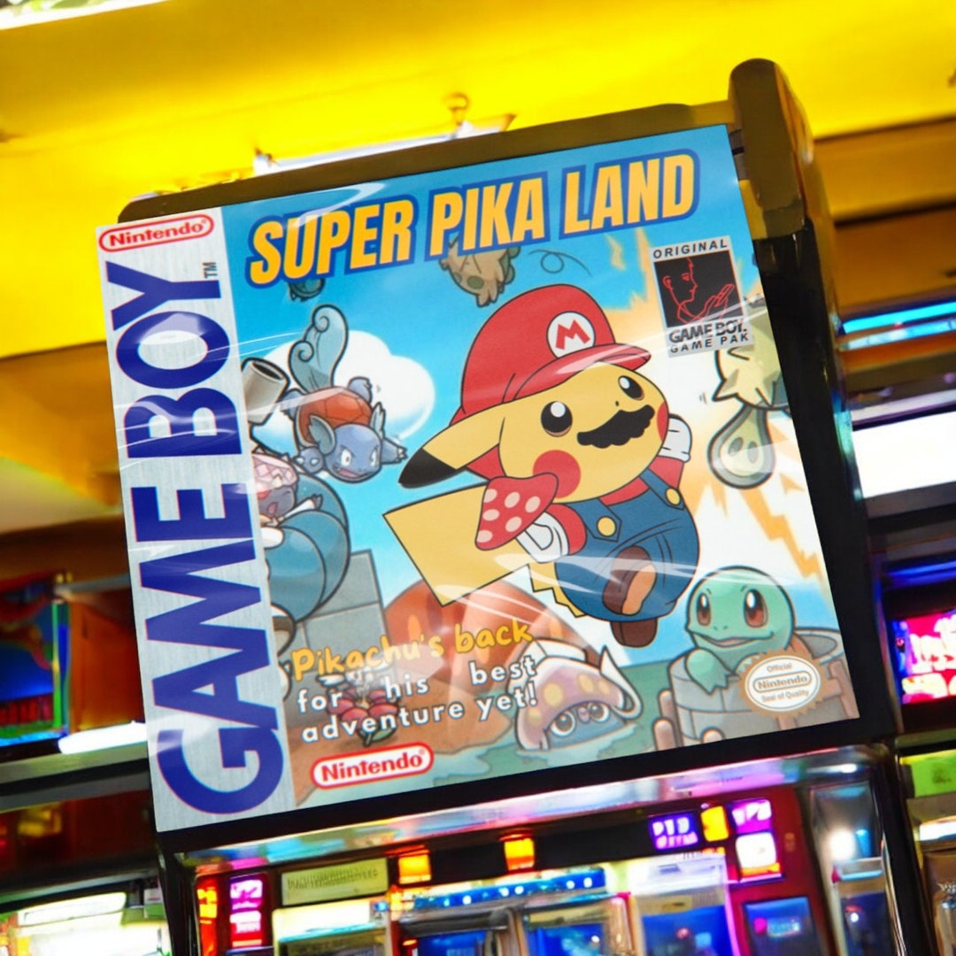 Super Pika Land Custom Gameboy Game Complete in Box - Etsy