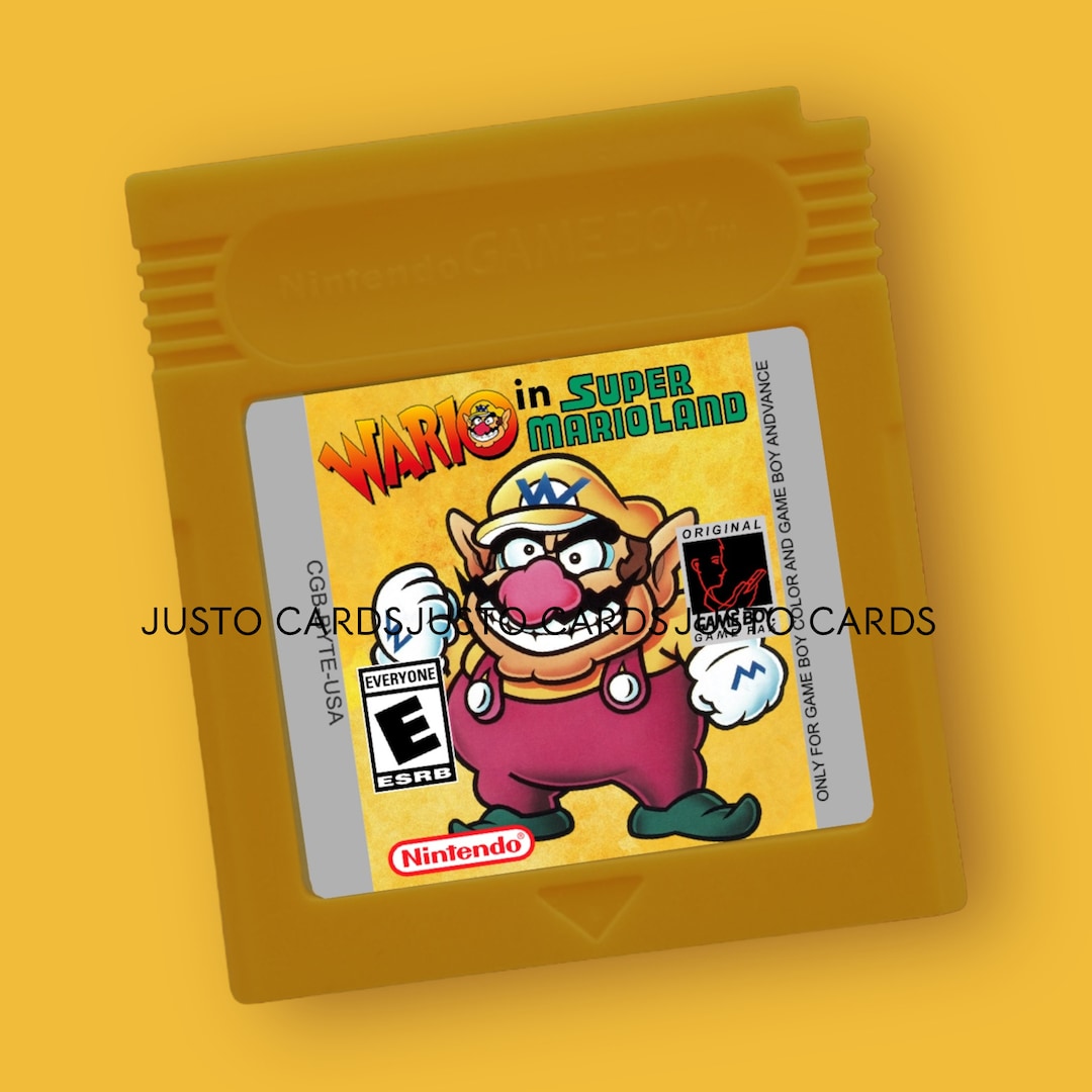 Wario in Super Mario Land - Custom Game Boy Color Cartridge - Etsy