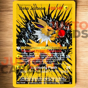 Beta Jolteon Full Art Pokémon - Custom Pokemon Card (heraldic Jolteon ...