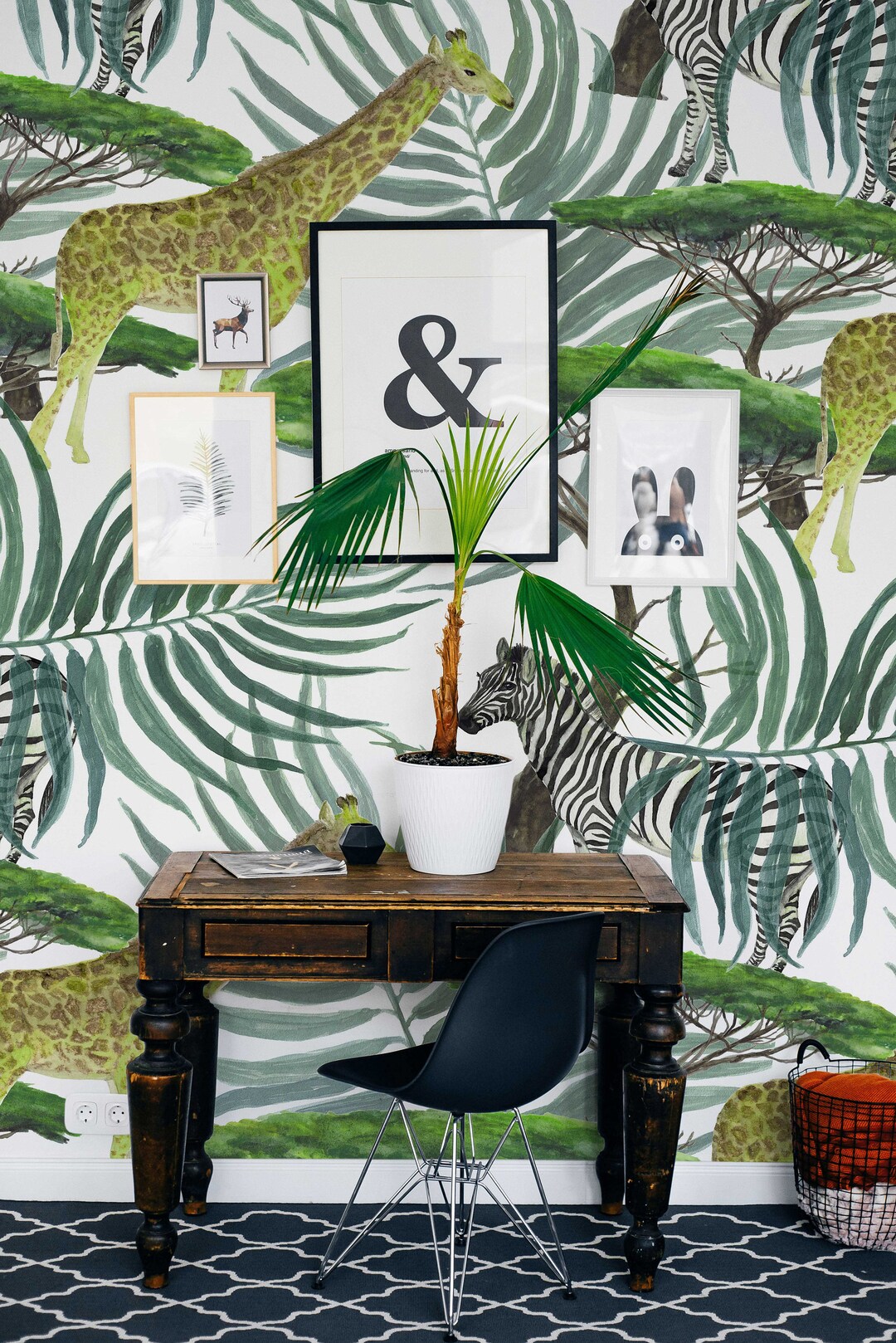 Tropical Jungle Removable Wallpaper Wall Mural Peel and Stick ...