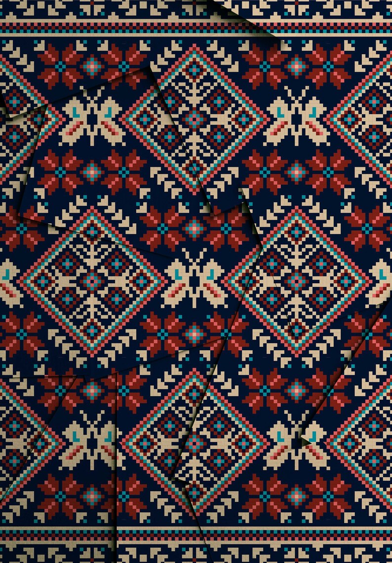 Ethnic Pattern Removable Wallpaper Wall Mural Peel and | Etsy