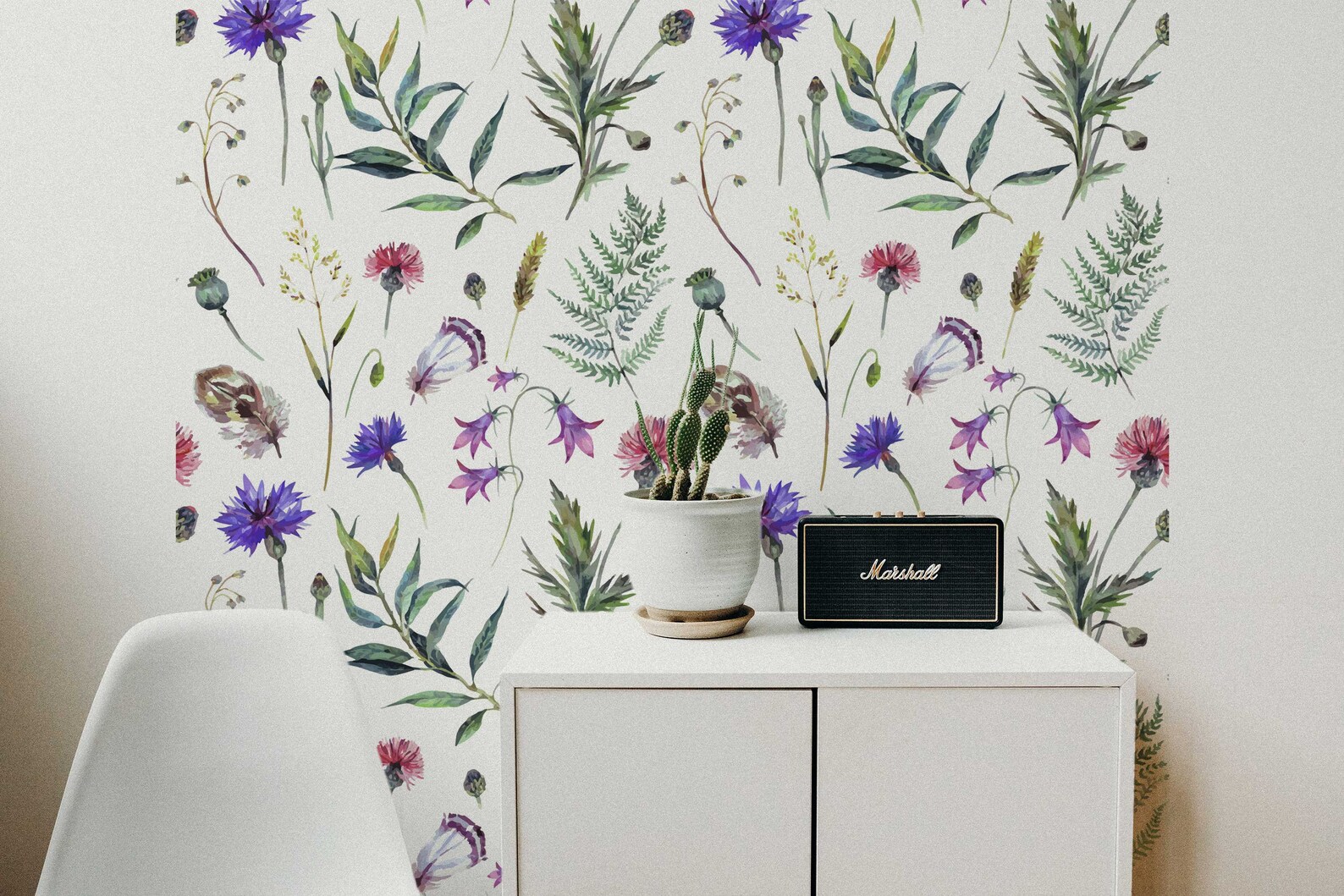 Wildflowers Removable Wallpaper Wall Mural Peel and Stick Realistic ...