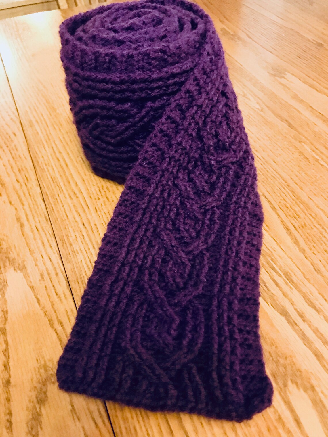Celtic 4-strand Cabled Scarf Crochet Pattern - Etsy