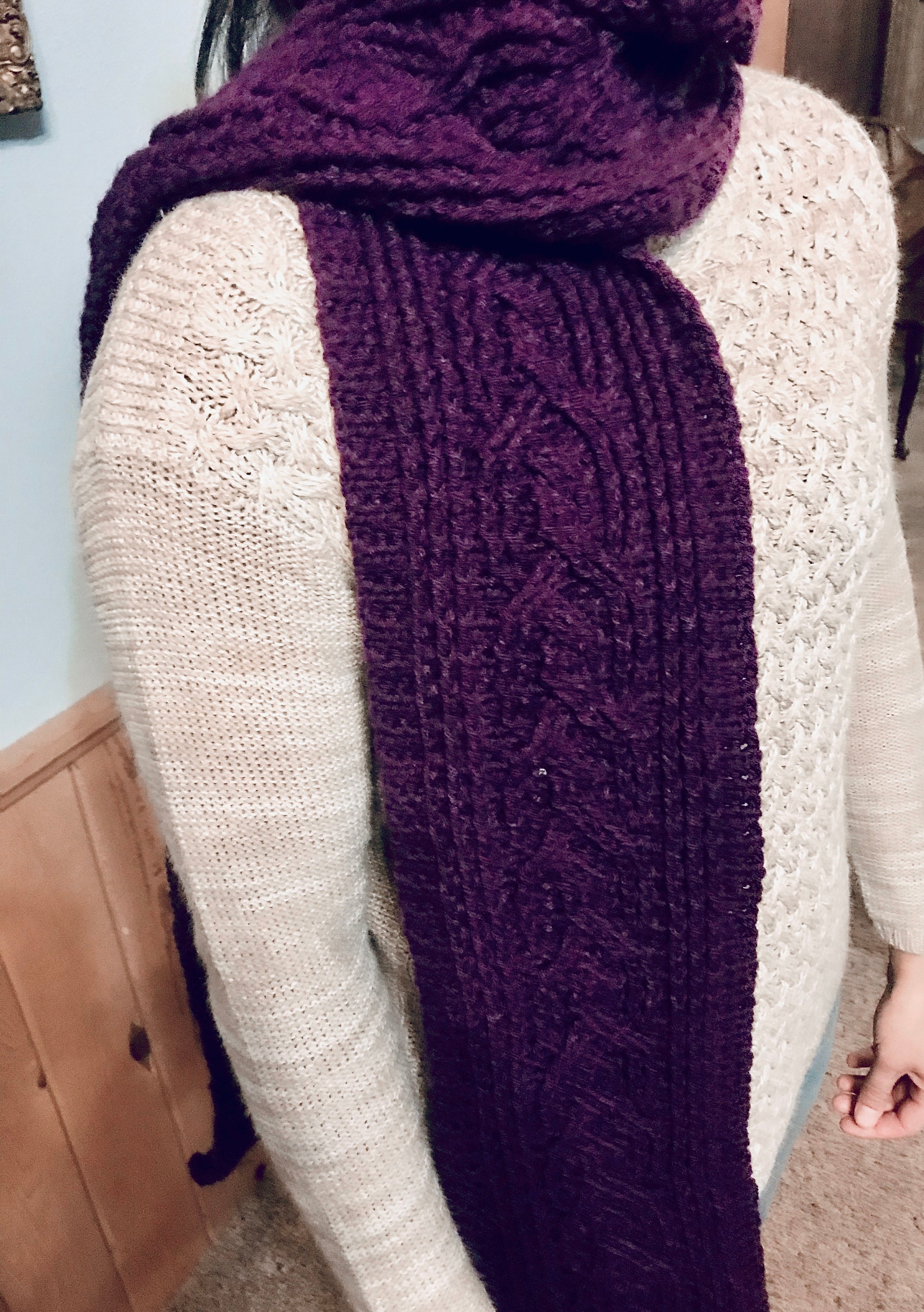 Celtic 4-strand Cabled Scarf Crochet Pattern - Etsy