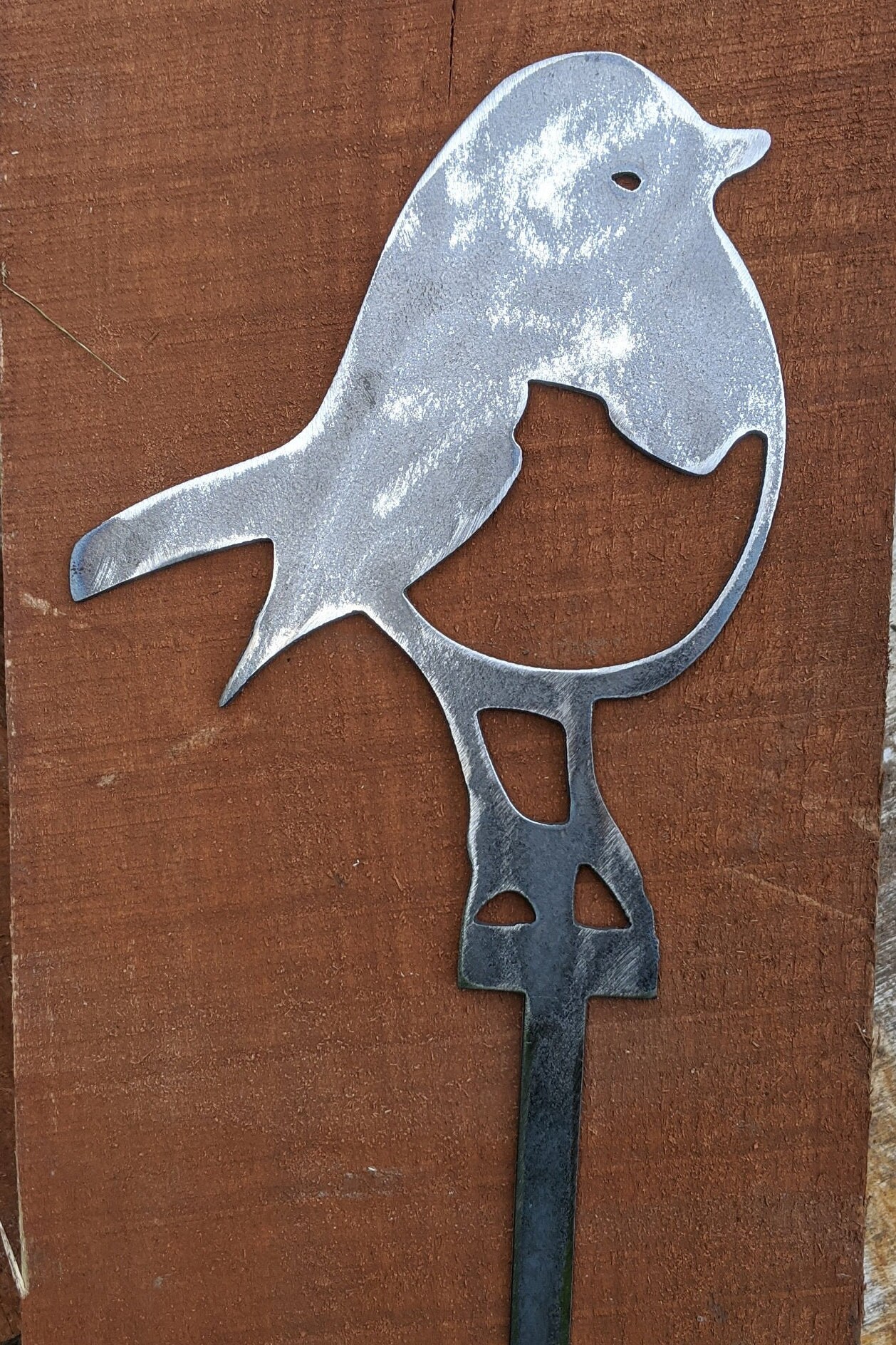 Metal Robin Silhouette Garden Ornament - Etsy