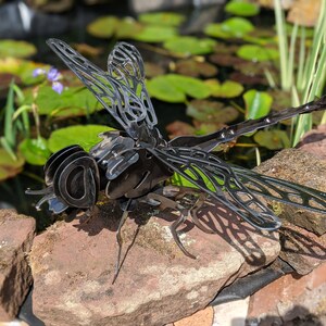 Dragonfly Sculpture - Metal Figure - Etsy