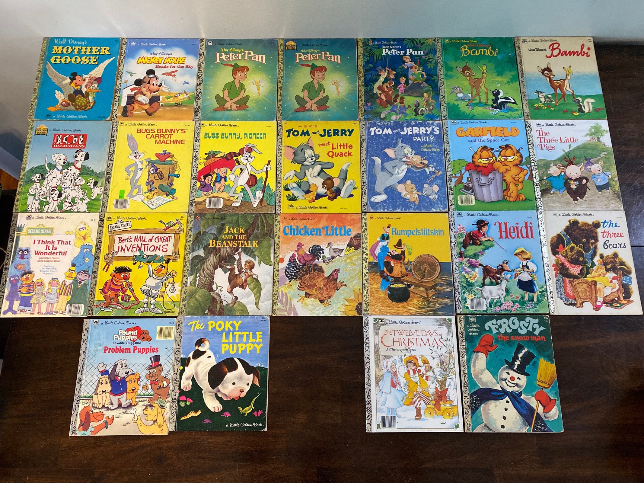 Lot of 57 Little Golden Books Vintage. Disney, Christmas, Nursery ...