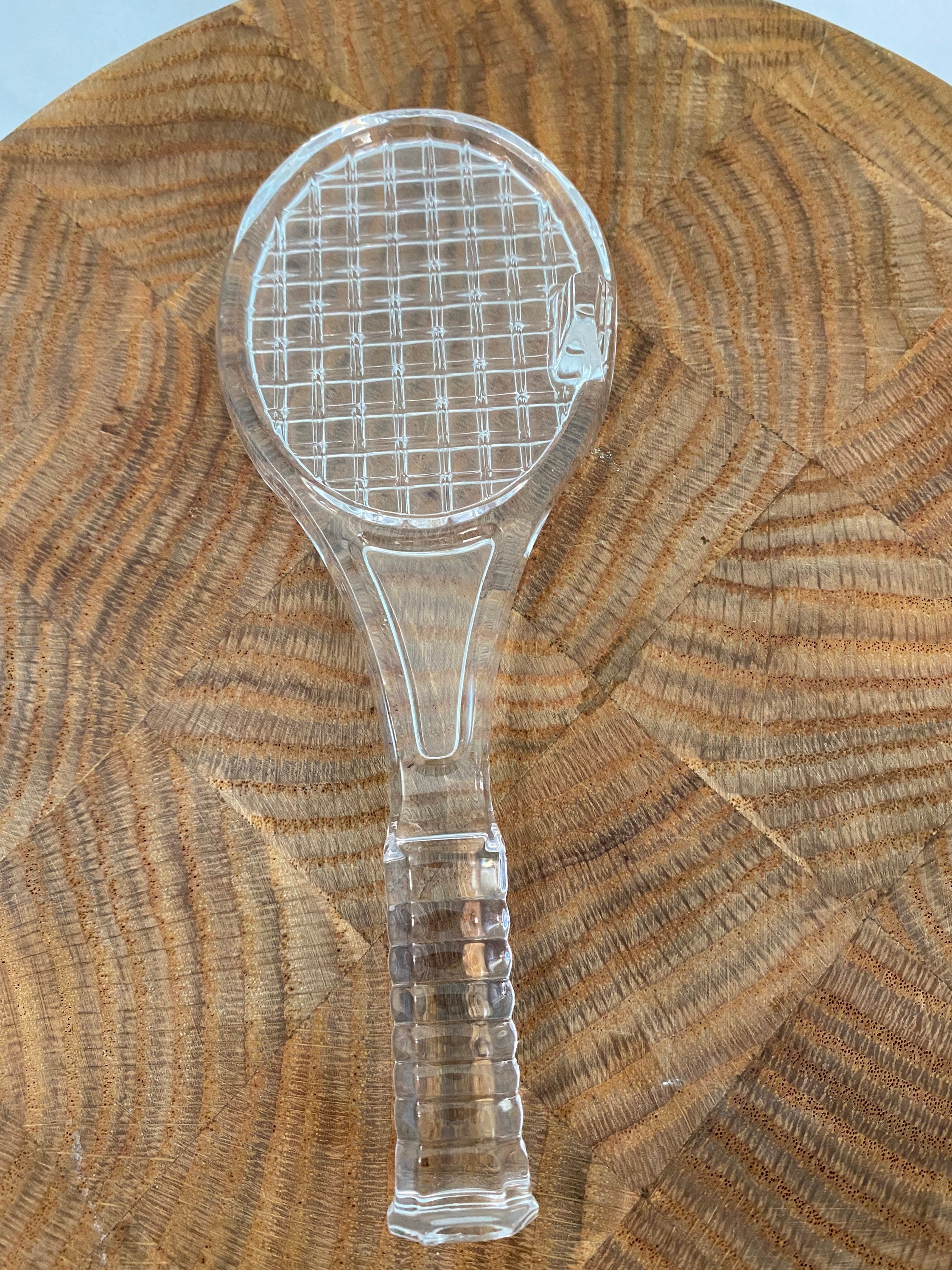 Waterford Crystal Tennis Racket Paperweight - Etsy