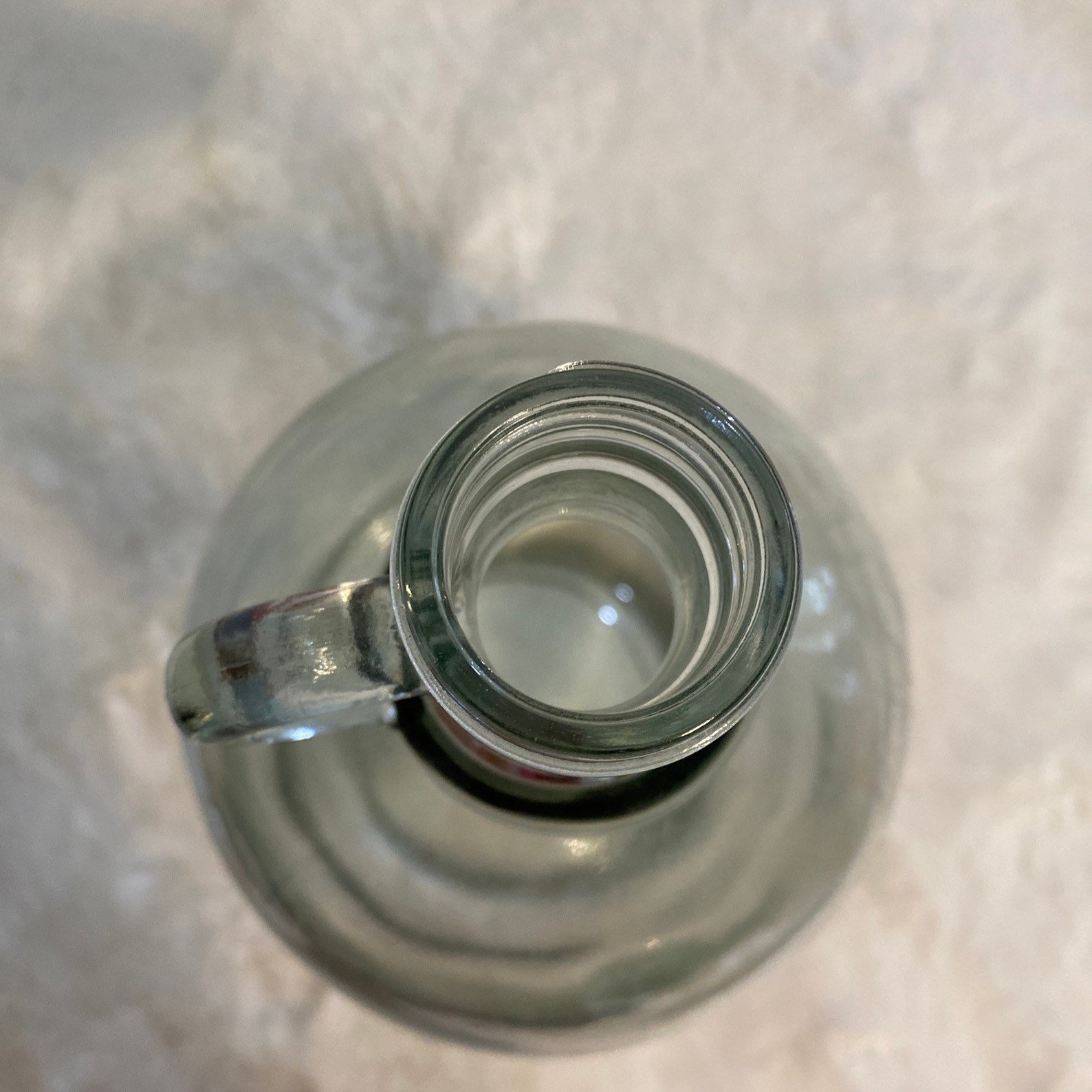 2 Liter Glass Jug/bottle With Finger Loop and Cork. - Etsy