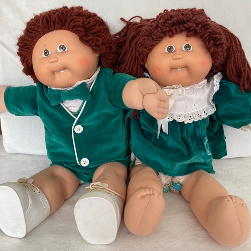 Cabbage Patch Kids Miniature Figurine Doll With Puppy 1984 - Etsy