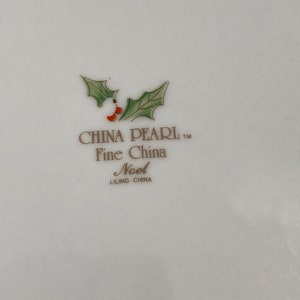 China PEARL Fine China Noel Plates and Cups Set 22pcs - Etsy