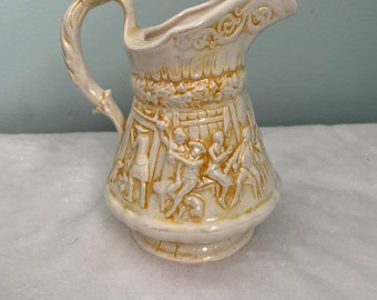 Vintage Treasure Craft USA Pitcher White W/geese - Etsy
