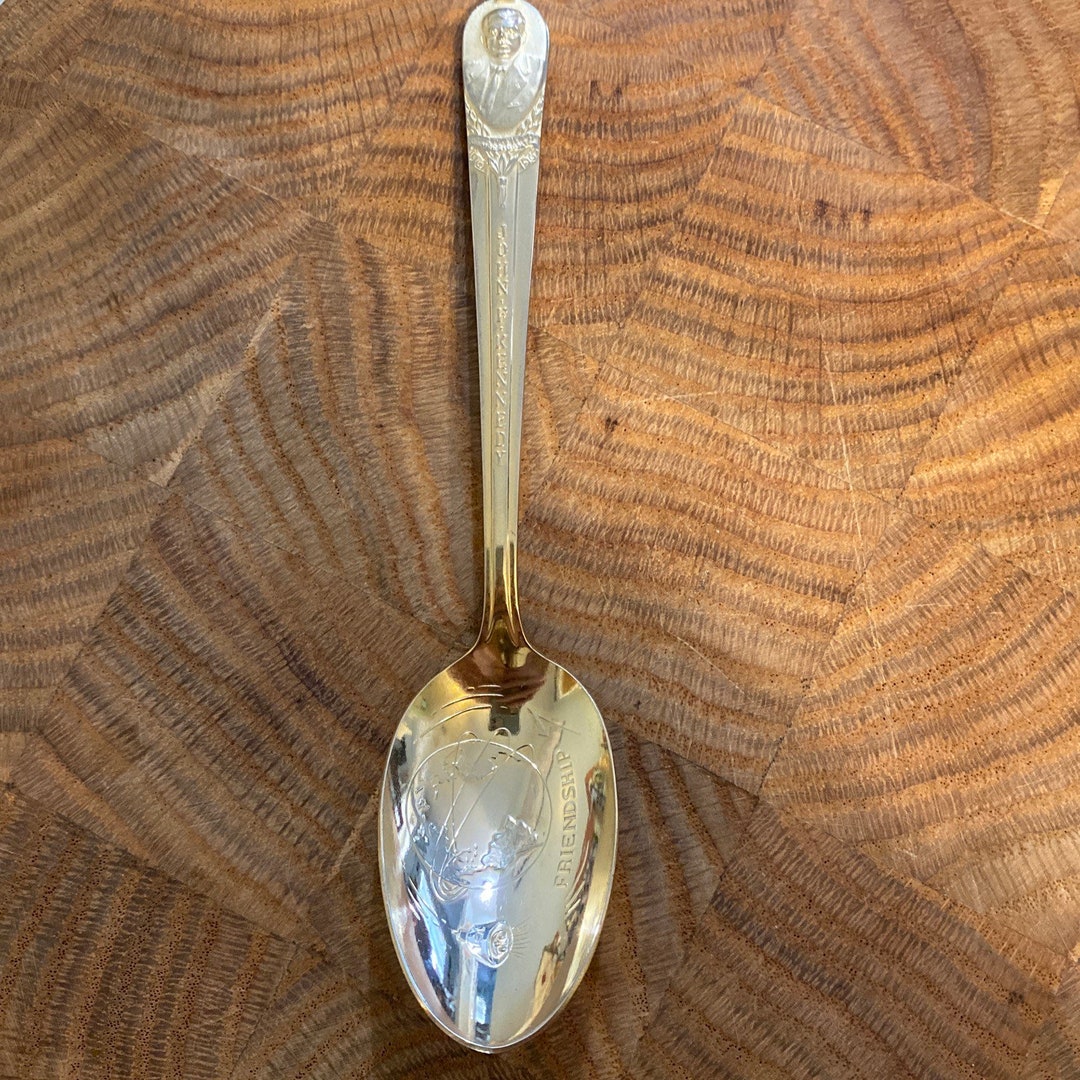 SPACE John F. Kennedy Friendship Spoon 6 Presidential Souvenir Vtg Wm ...