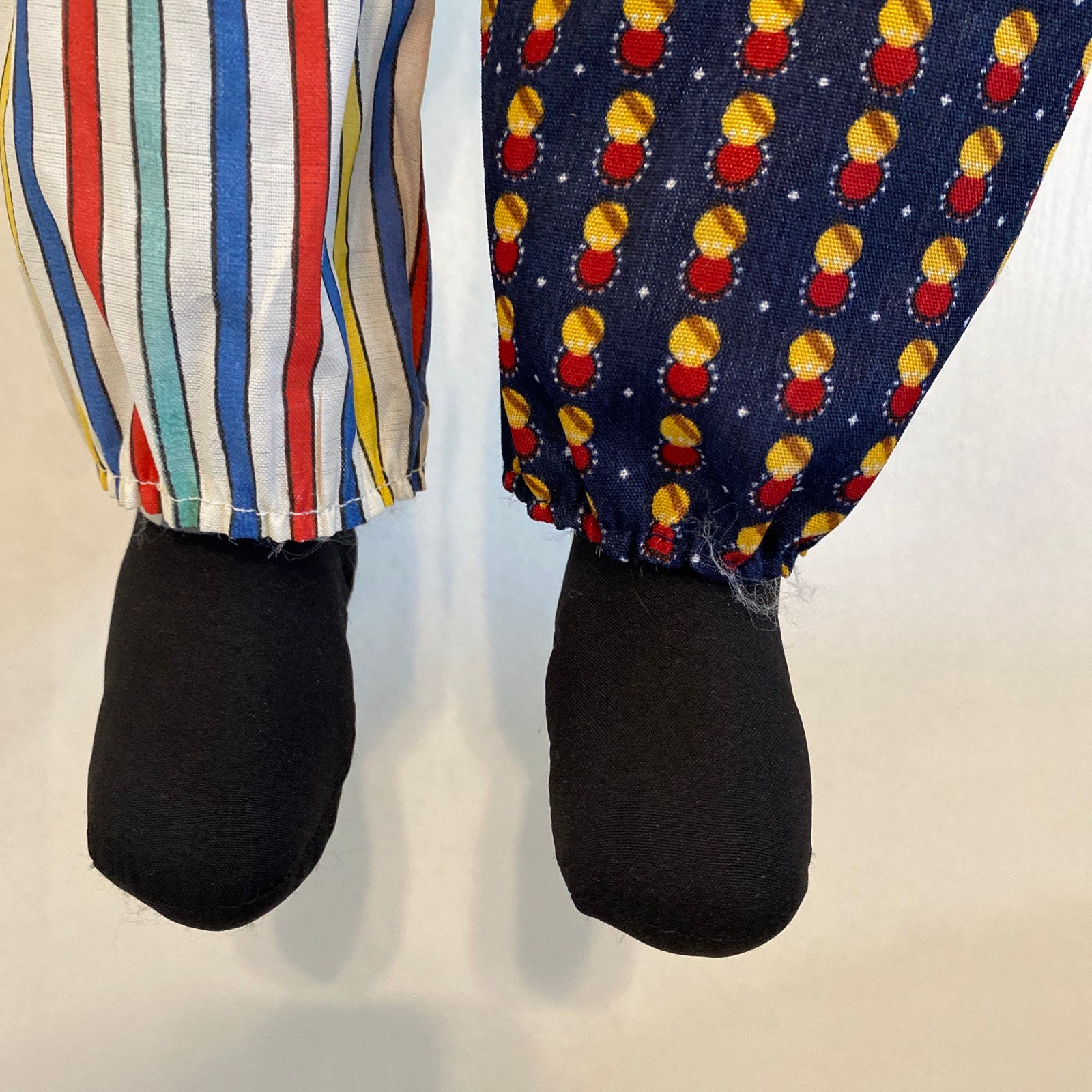 Vintage Clown Jester Marionette Puppet on Bench Swing 34”tall Porcelain ...