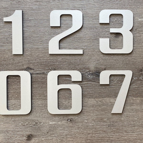 Modern 10 Inch Floating House Numbers - Etsy