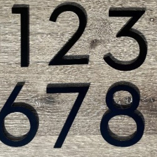 Large Modern Acrylic House Number 5mm Thick Numbers | Etsy UK