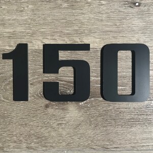 6 Inch Modern House Numbers Address Numbers Adhesive Numbers Floating ...