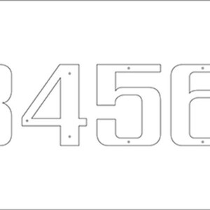 Large 10" Modern House Numbers Address Numbers Apartment Complex ...