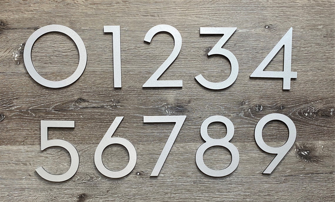 12" Black Address Numbers-- Large House Numbers Garage Numbers Building ...