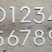 12" Black Address Numbers-- Large House Numbers Garage Numbers Building ...