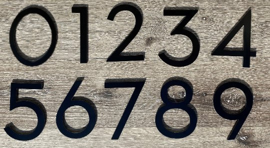 4 Inch Black House Numbers Traditional Address Numbers - Etsy