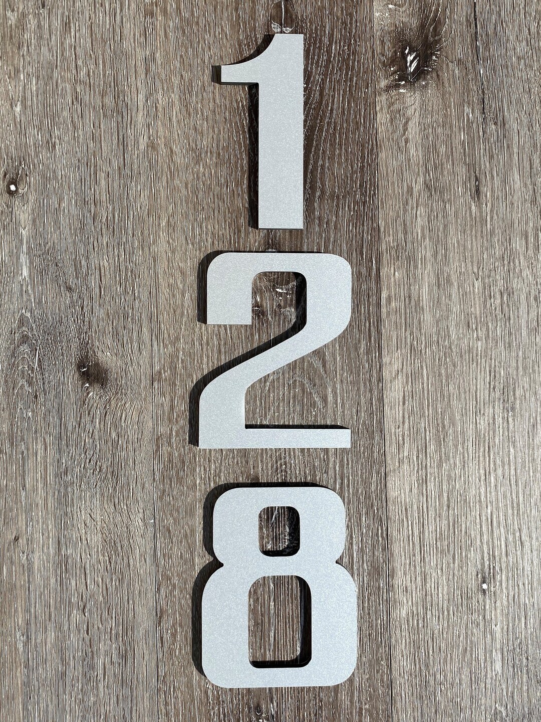 12 Inch Modern House Numbers Metallic Color --address Numbers Condo ...