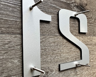 House Numbers 6 Inch Metallic Silver-address Numbers Apartment - Etsy